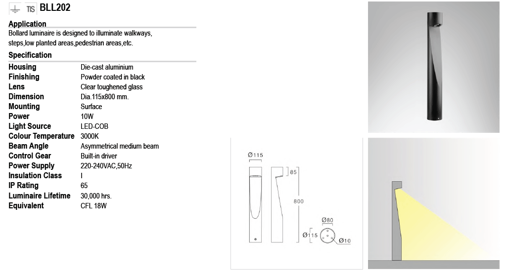 BLL202 LED 10W | โคมไฟLED หลอดไฟLED ขายส่ง ราคาโครงการ