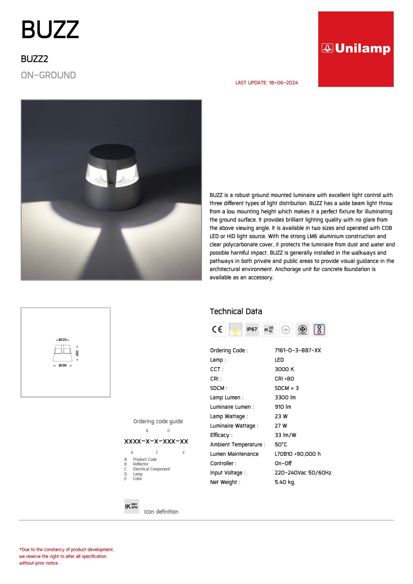 BUZZ2 7161 | โคมไฟLED หลอดไฟLED ขายส่ง ราคาโครงการ