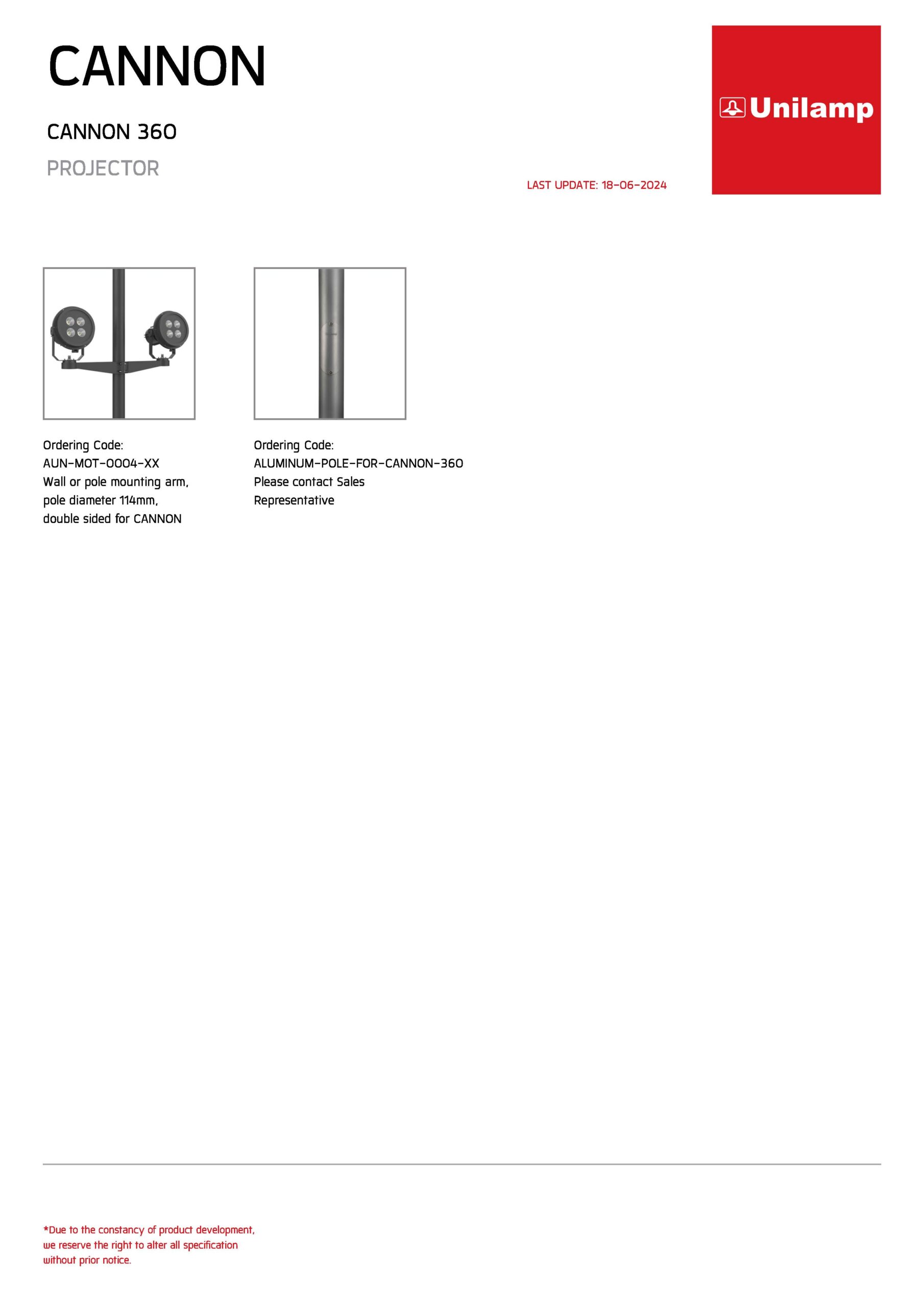 CANNON 360-2021 | โคมไฟLED หลอดไฟLED ขายส่ง ราคาโครงการ
