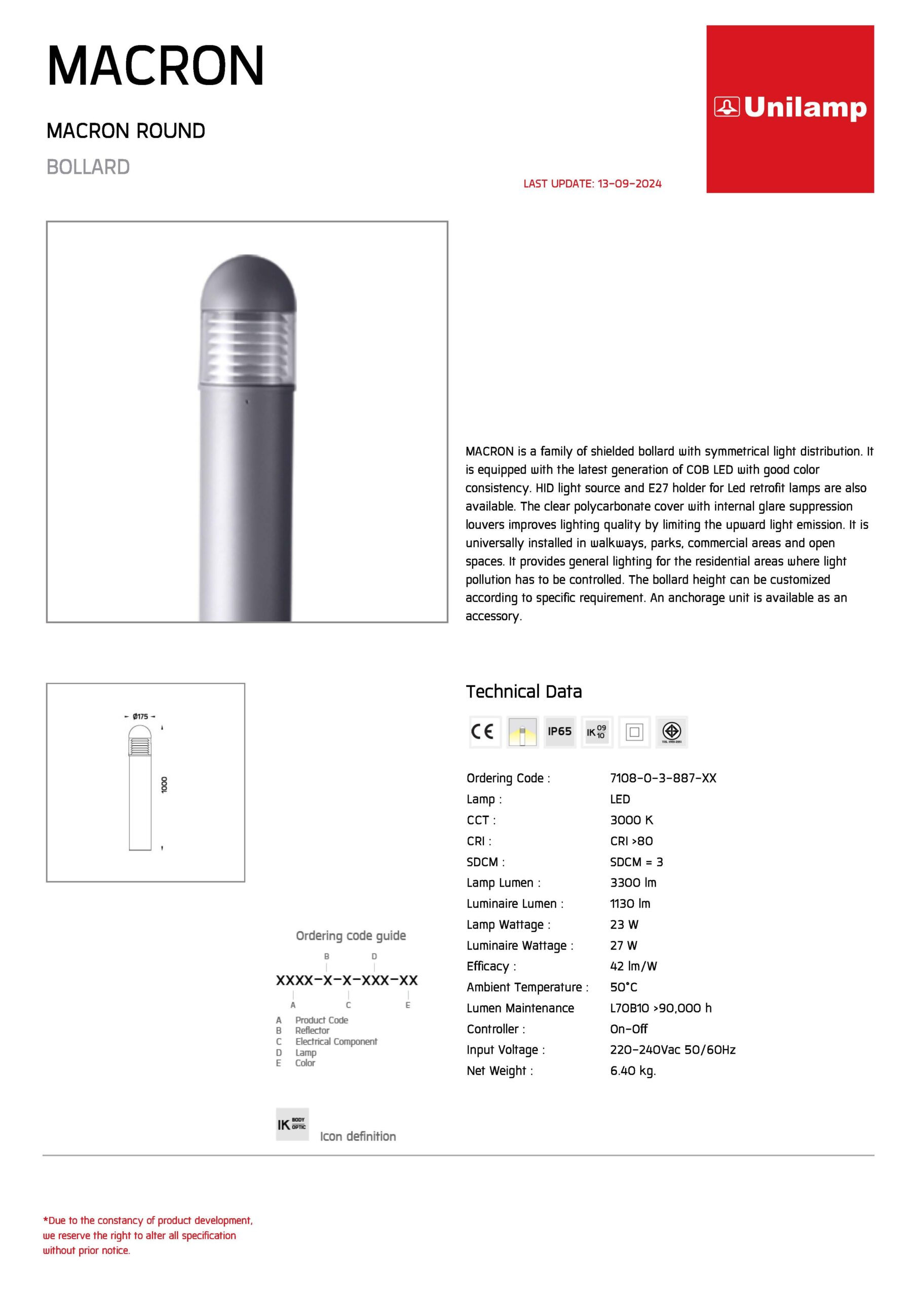 MACRON ROUND-7108 | โคมไฟLED หลอดไฟLED ขายส่ง ราคาโครงการ