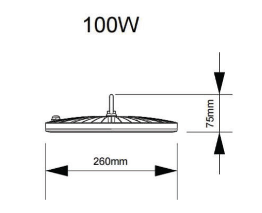 โคมไฮเบย์ MEGAMAN LED 100W | โคมไฟLED หลอดไฟLED ขายส่ง ราคาโครงการ